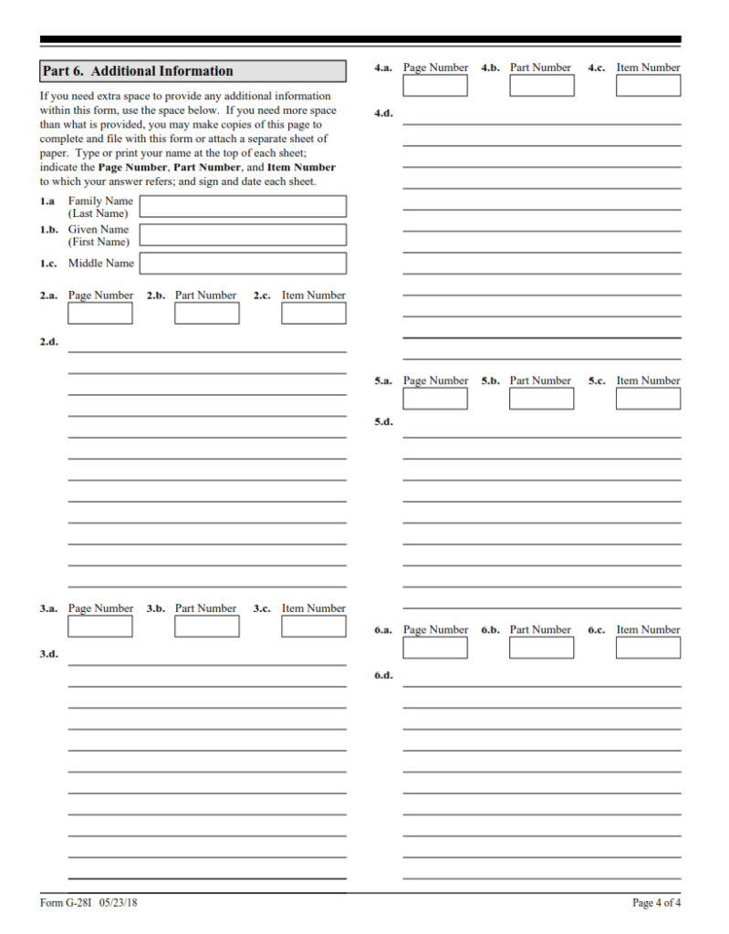 G-28I Form – Notice of Entry of Appearance as Attorney in Matters ...