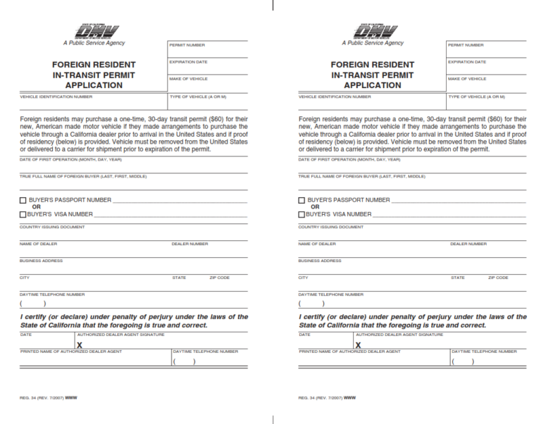 Reg 34 Dfm Foreign Resident In Transit Permit Application Finder Doc