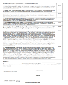 AF Form 64 – Reserve Service Commitment Acknowledgement/Declination ...