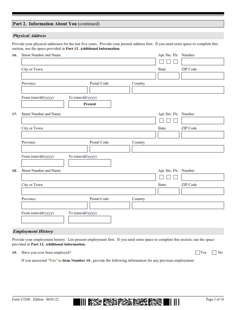 I-526E Form – Immigrant Petition by Regional Center Investor | Finder Doc