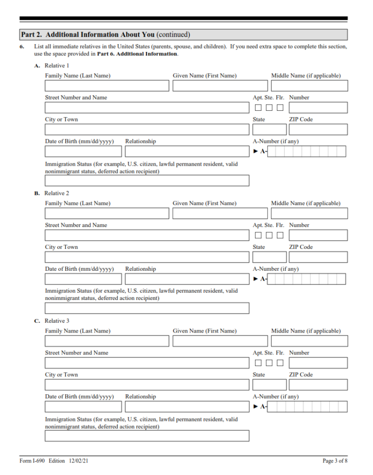 I-690 Form – Application for Waiver of Grounds of Inadmissibility Under ...