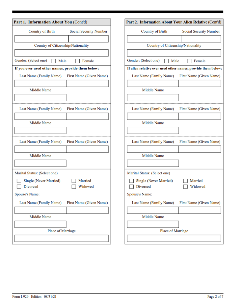 I-929 Form – Petition for Qualifying Family Member of a U-1 ...