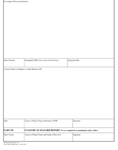 AF Form 457 – Usaf Hazard Report | Finder Doc