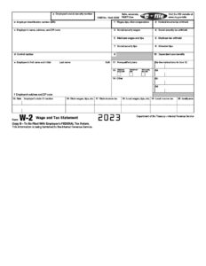 W2 Form 2023 Printable – IRS Form W-2 Fillable | Finder Doc