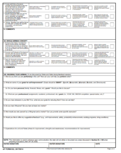 AF Form 932 – Airman Comprehensive Assessment (Msgt Thru Cmsgt ...