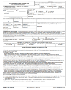 DAF Form 988 – Leave Request/Authorization | Finder Doc