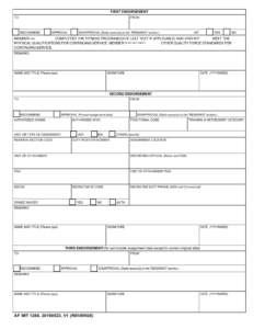 AF Form 1288 – Application For Ready Reserve Assignment | Finder Doc