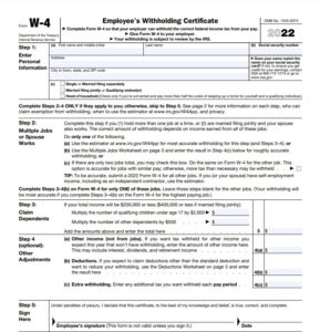 W4 Form 2022 Printable - Understanding W4 Form | Finder Doc